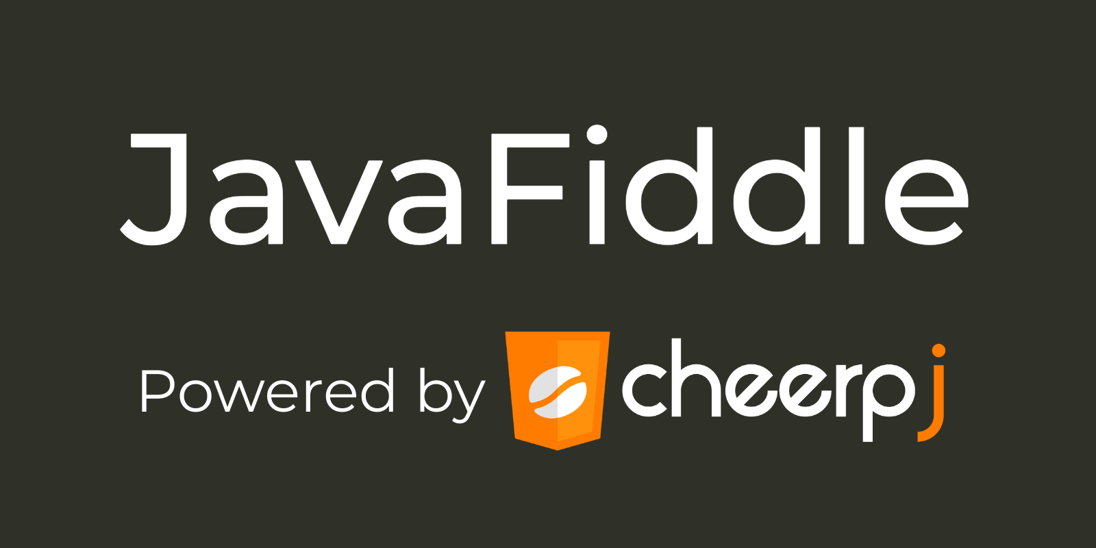 CheerpJ - JavaFiddle